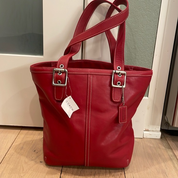 Coach | Bags | Coach Red Leather Purse Nwt | Poshmark